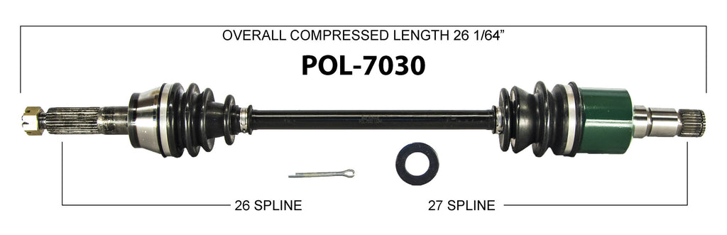 2009-14 Polaris Ranger 500 800 Rear axle CV TrakMotive – Kingdom ...